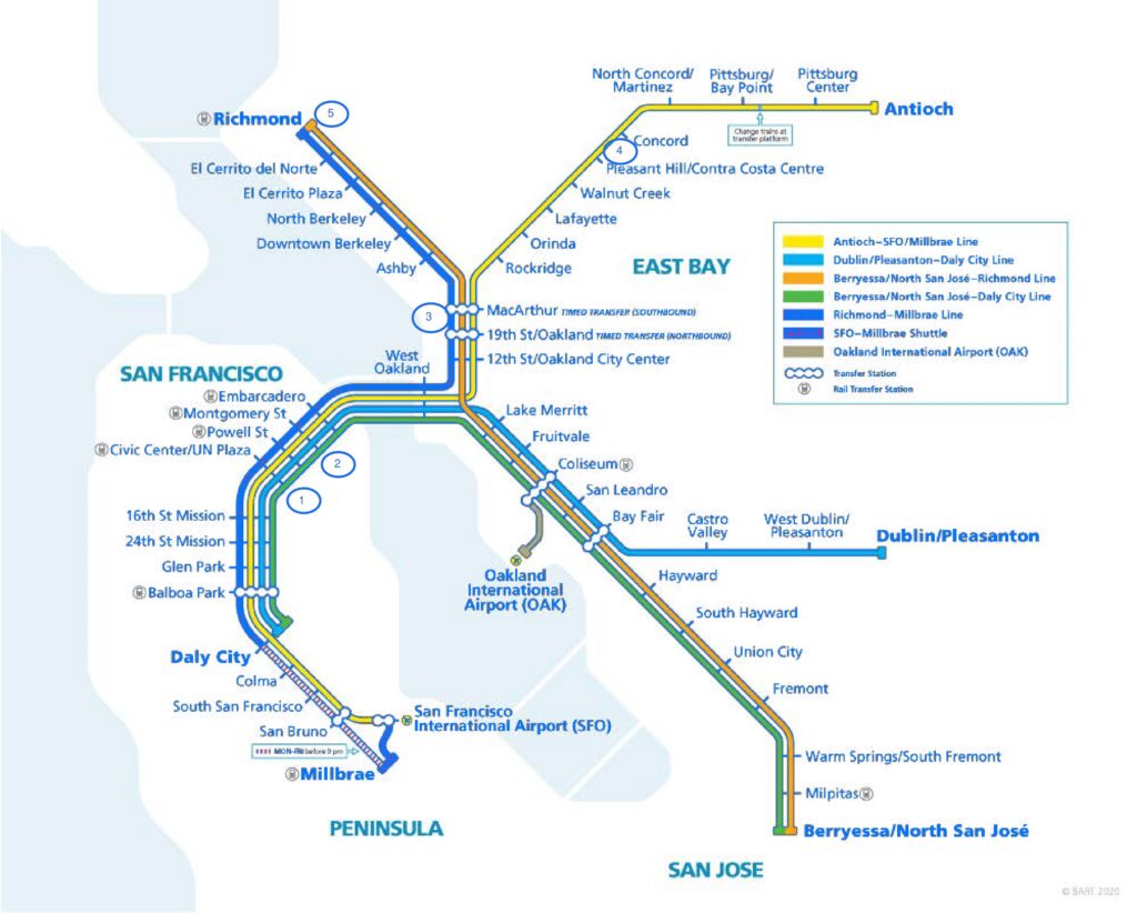 BART San Francisco Bay Area Rapid Transit: Complete Guide. - Transit Guide